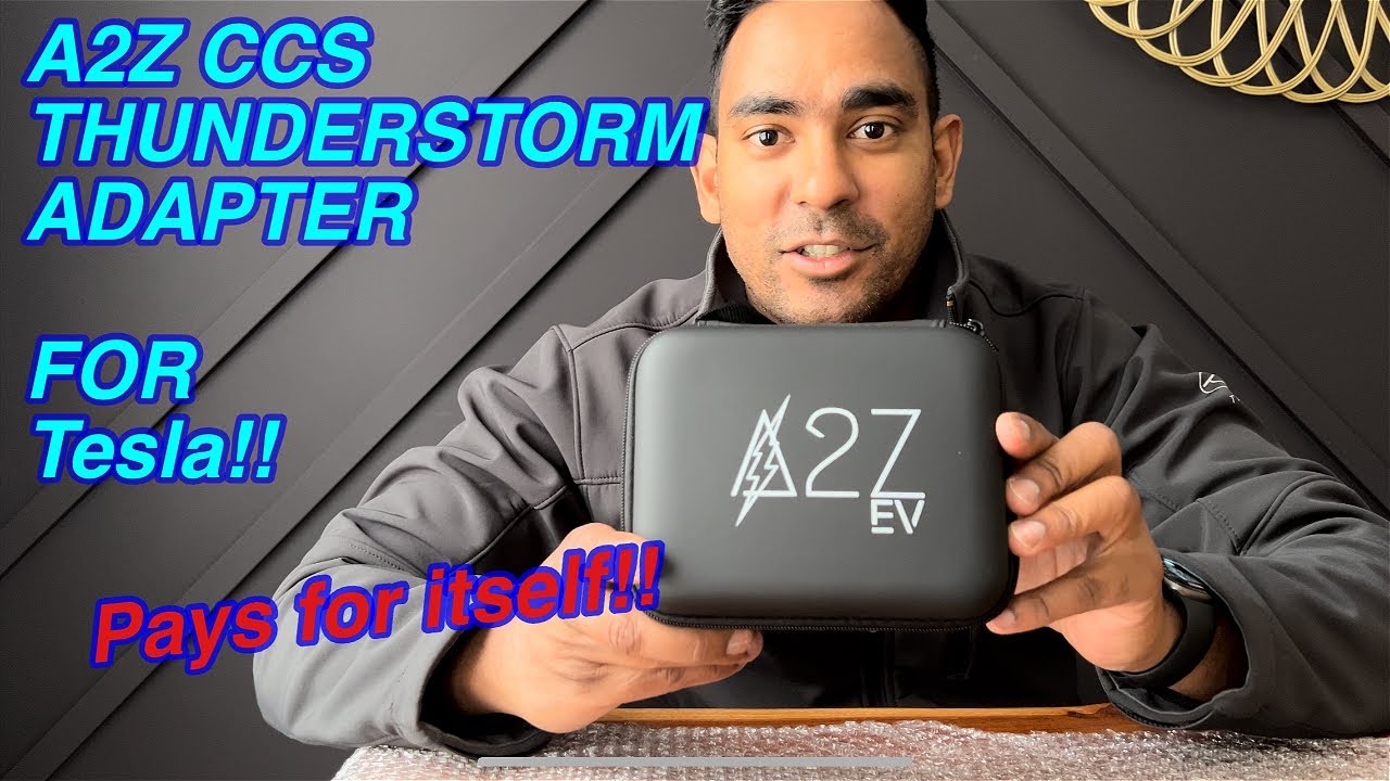 A2Z CCS Adapter UNBOXING For Tesla DC Fast Charging - YouTube