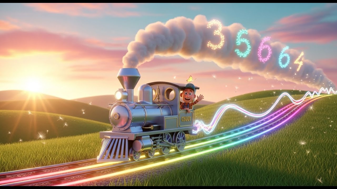 Choo Choo Train of Numbers | Fun Animated Nursery Rhyme for Toddlers 🚂 ...