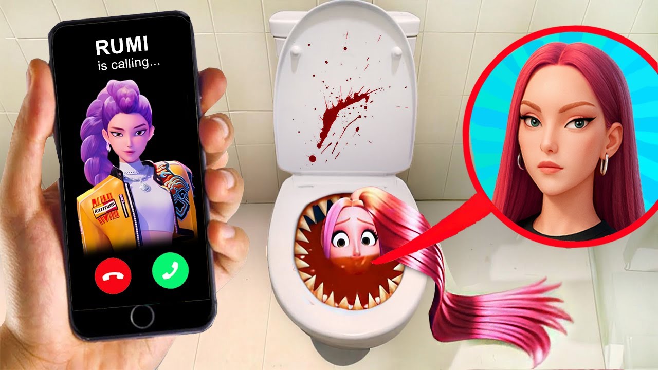 DROHNE ÜBERWACHT TOILET EATER UND KPOP DEMON HUNTERS MIRA AUF KAMERA UM ...