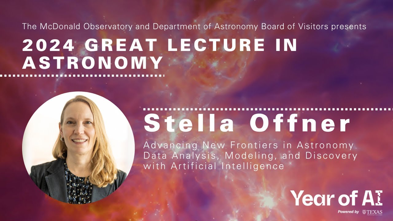 2024 Great Lecture in Astronomy: Stella Offner - YouTube