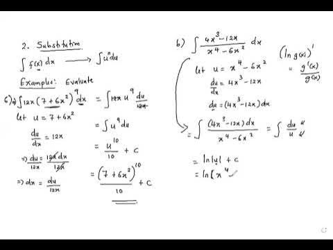 Integration using substitution method - YouTube