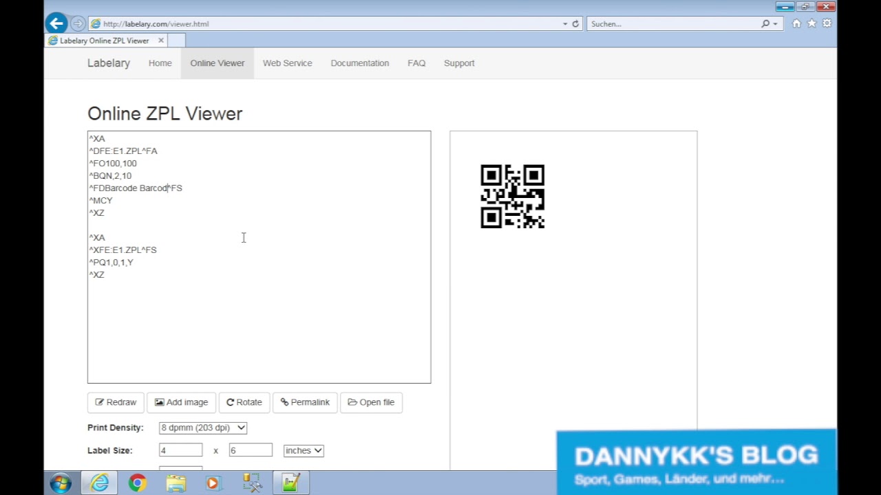 4 ZPL Etiketten Tutorial QR Bar Code YouTube