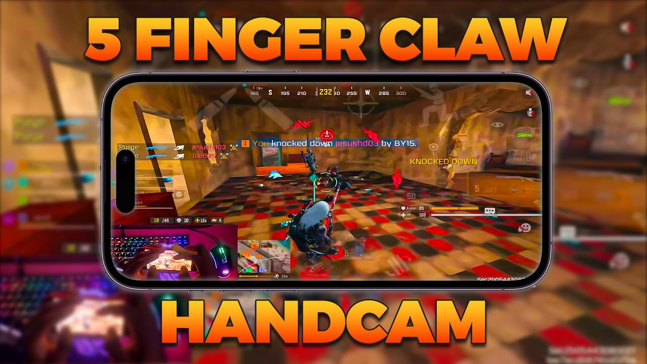 iPhone SE 5 Finger Claw Handcam (COD Mobile) | DESTROYING Hand Holders ...