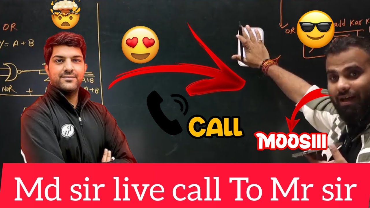 When MD sir call Mr sir during live class 🤣 - YouTube