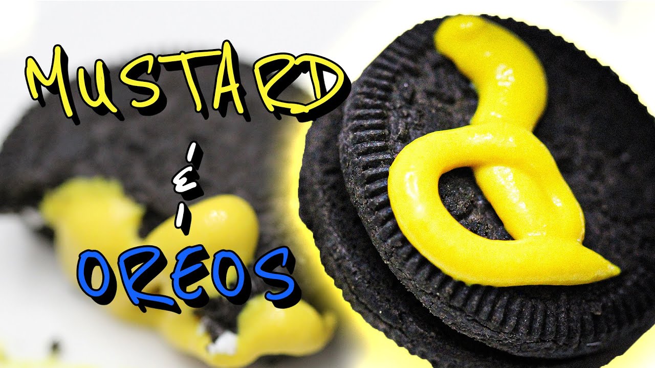Mustard on Oreos and Sparkling Water - YouTube