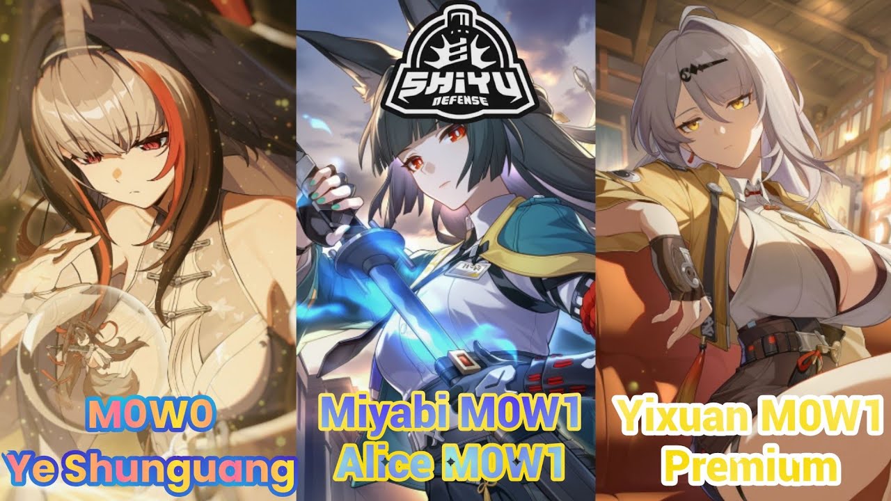 Nova Defensa Shiyu(Fase 5) - Ye Shunguang & Zhao - Miyabi & Alice - Yixuan Premium - ZZZ 2.5 ...