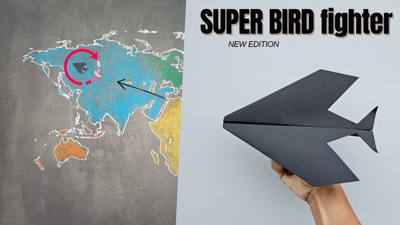 How to make the bird paper airplane design, bird shaped paper airplane ...
