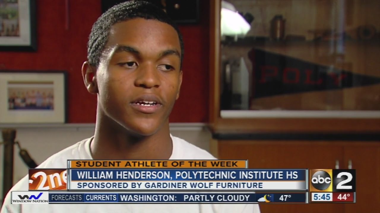 Student Athlete of the Week-- William Henderson - YouTube