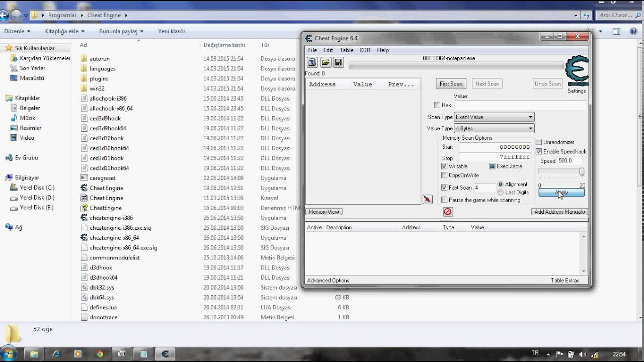 Cheat engine 6.4 oyun Hack Kullanımı - YouTube