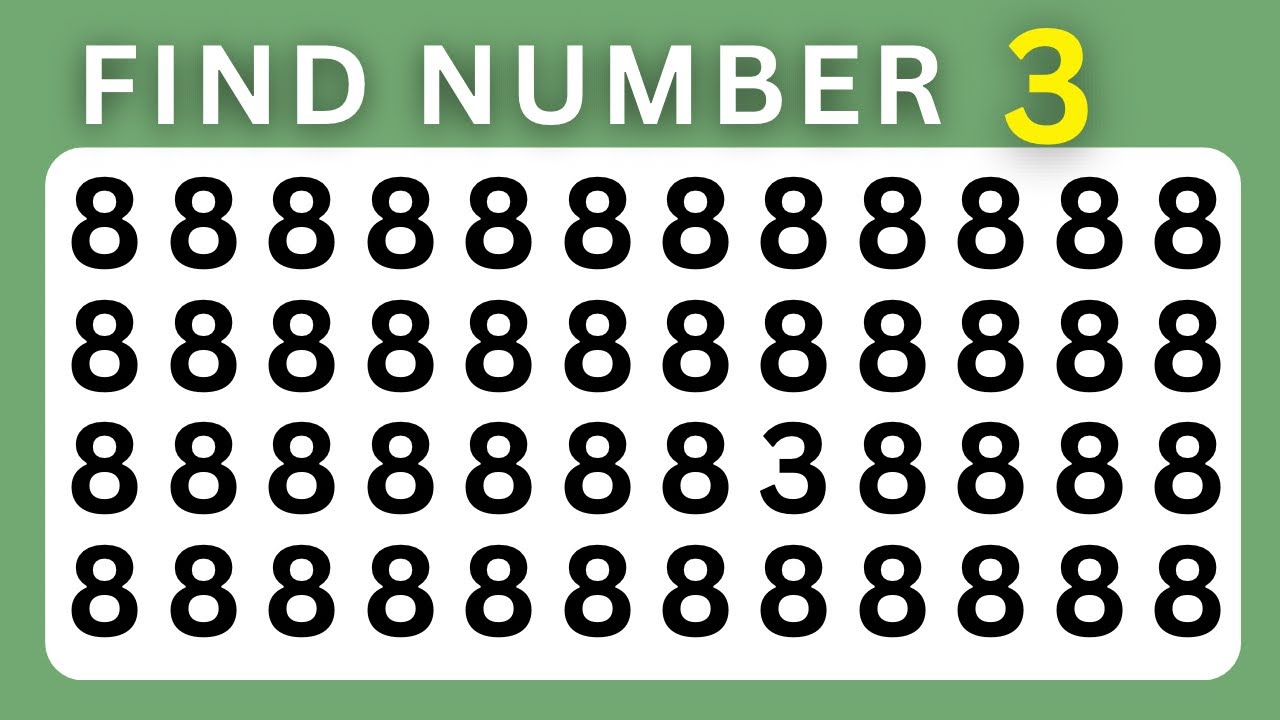 Find the Odd Numbers | Spot the difference | Find the Odd One Out ...