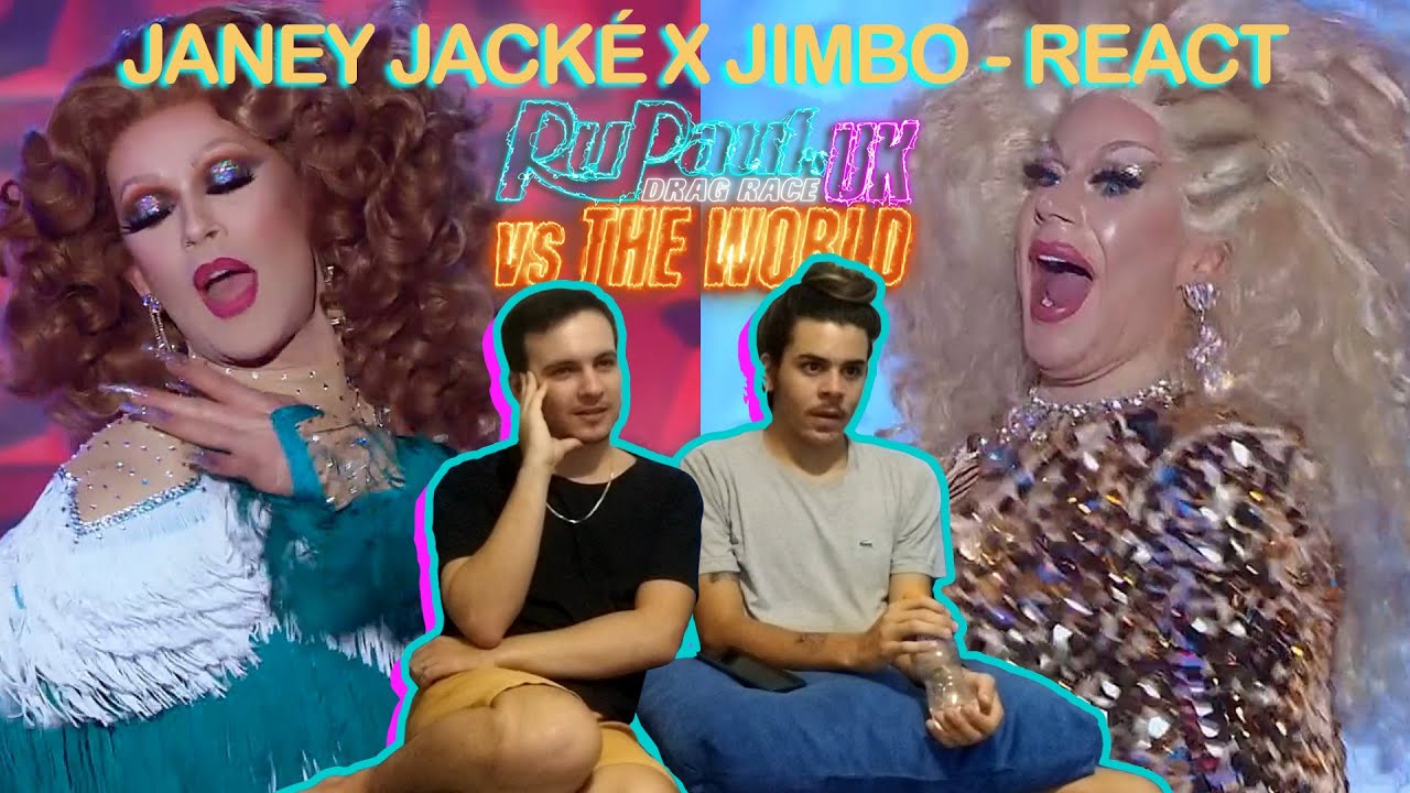 Janey Jacké X Jimbo (Supermodel) - BRAZIL REACTION - RuPaul's Drag Race ...
