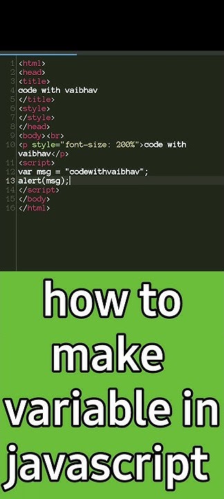 How To Make Variable In Javascript More Easily Javascript Devloper Shorts Short Viral