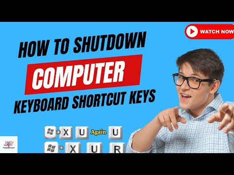 How to Shutdown Computer Using Keyboard Shortcut Keys - YouTube
