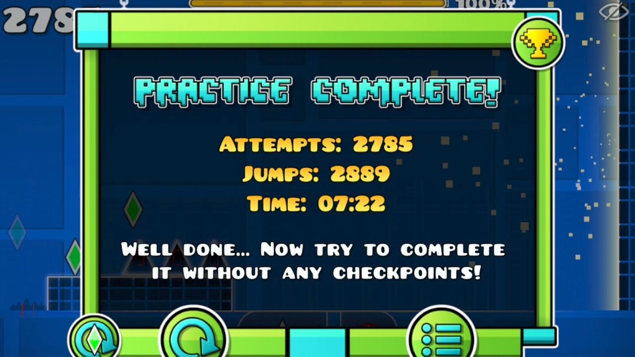 I BEAT EVERY END [TOP 4] IN PRACTICE MODE! [Geometry Dash] - YouTube