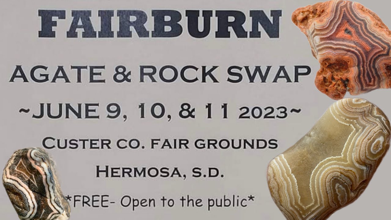 Fairburn Agate & Rock Show This Weekend | June 9,10,11 - 2023 - YouTube