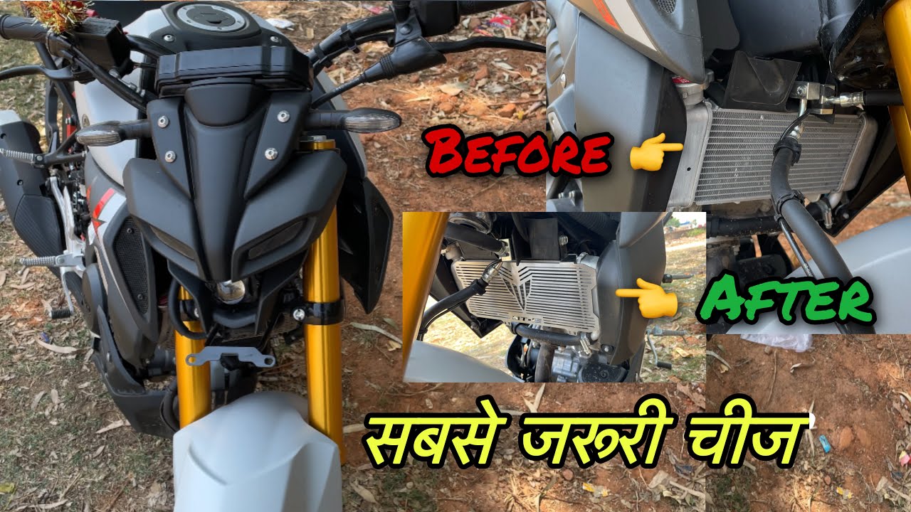 सबसे जरूरी चीज 🙀 Yamaha Mt15 v2 New model Radiator gaurd Installed ...
