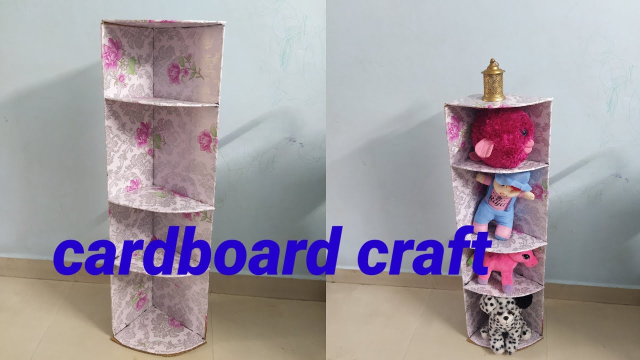 cardboard craft/easy diy cardboard table - YouTube