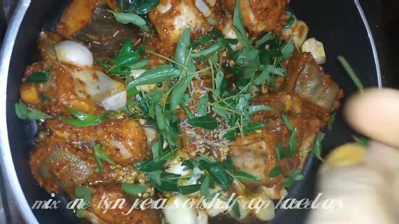 Therachi fish potato varuval recipe in tamil/Ray fish fry recipe in ...