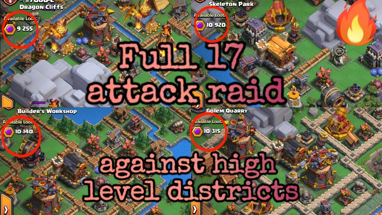 Full 17 attack raid Vol. 14⭐Many different strategies🕺🏻(Clash of Clans ...