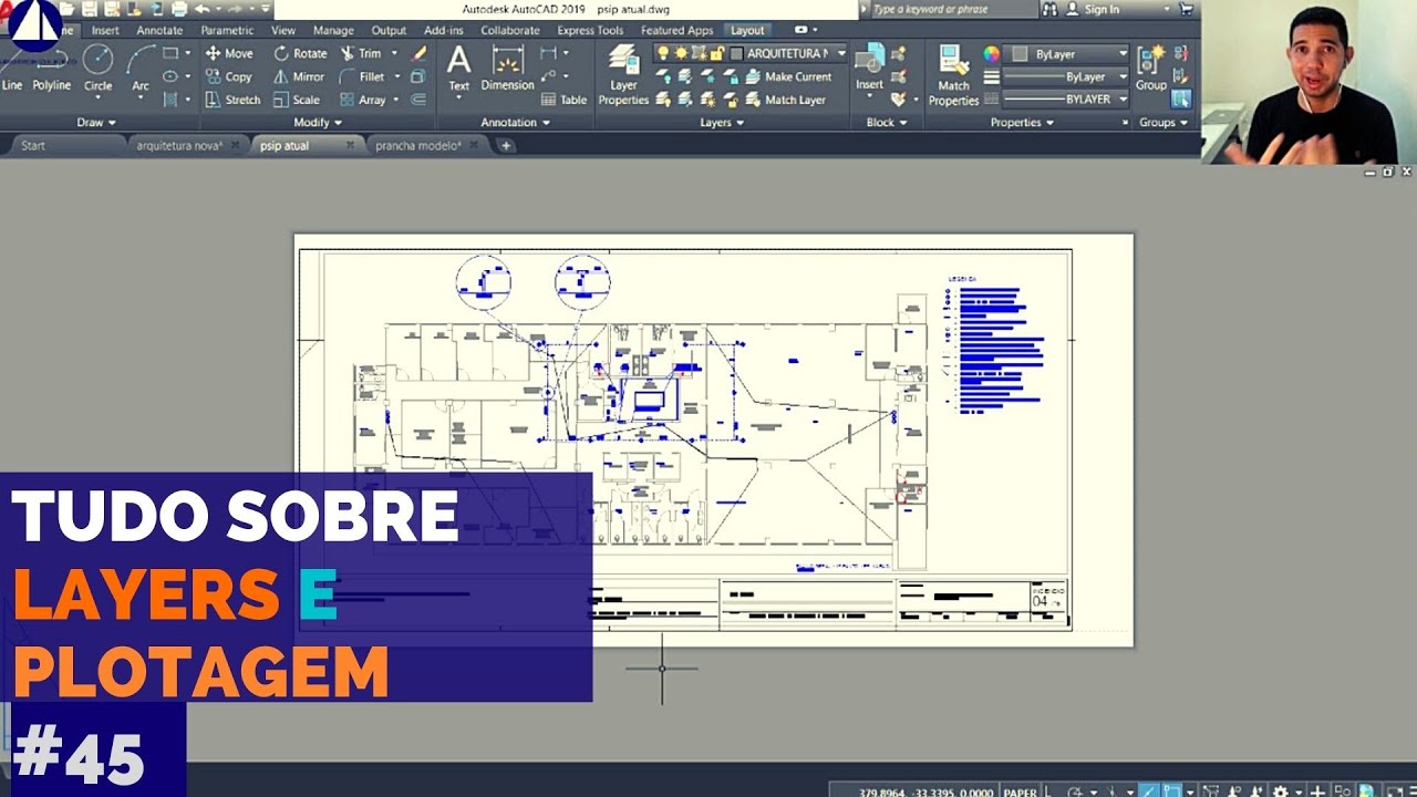Tudo sobre Layers e Plotagem em AutoCAD! || Projeto Elétrico na Prática EP-45 - YouTube