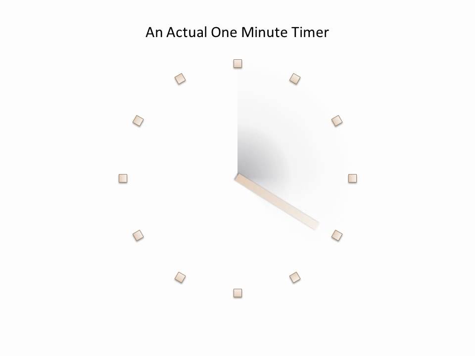 One Minute Timer Animation in PowerPoint - YouTube