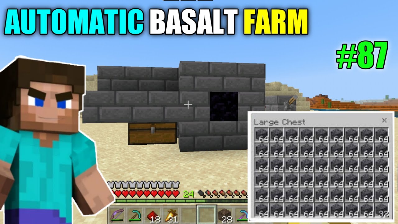 #87 | I Made Automatic BASALT Farm In Minecraft 1.18 |(Hindi)| Ultra Bittu Gamerz - YouTube