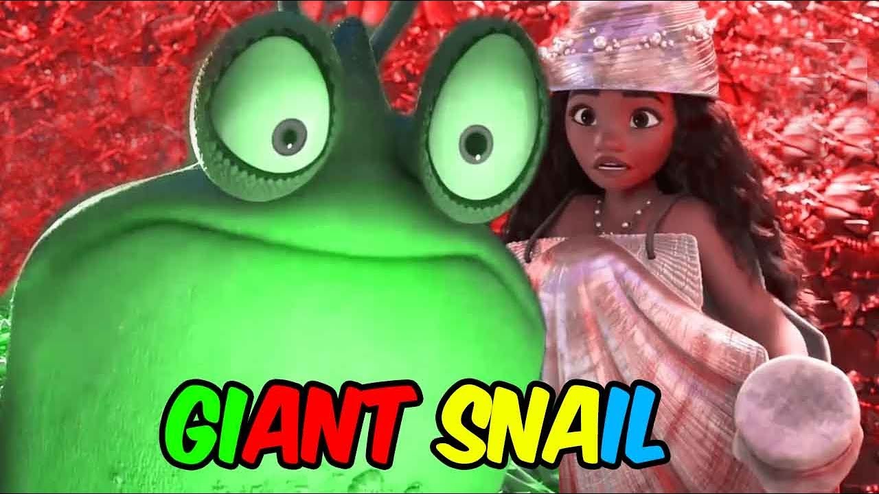 Learn Colors Moana with Giant Snail Video for Kids FUN KID COLORS - YouTube
