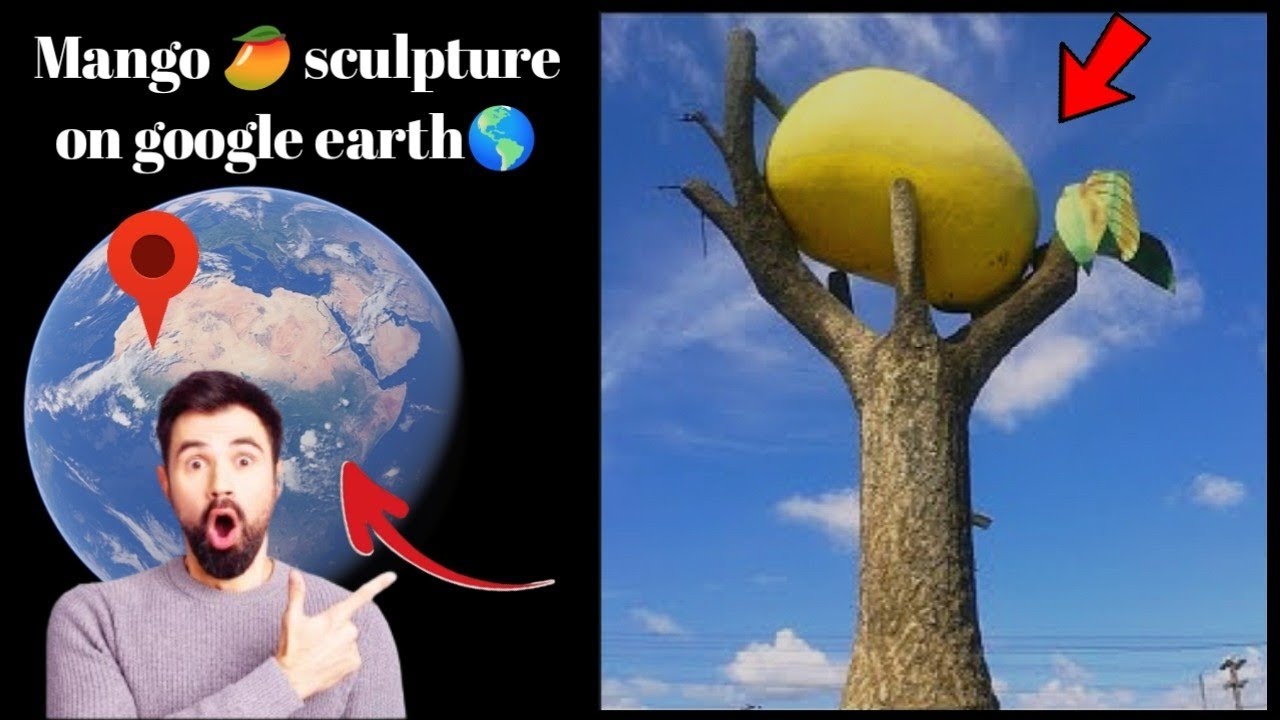 I found Giant Mango 🥭 sculpture on google earth and map🌎#earth #map # ...