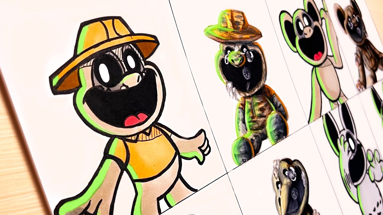 Drawing ZOONOMALY in Smilling Critters Styles - Zookeeper, Bunny ...