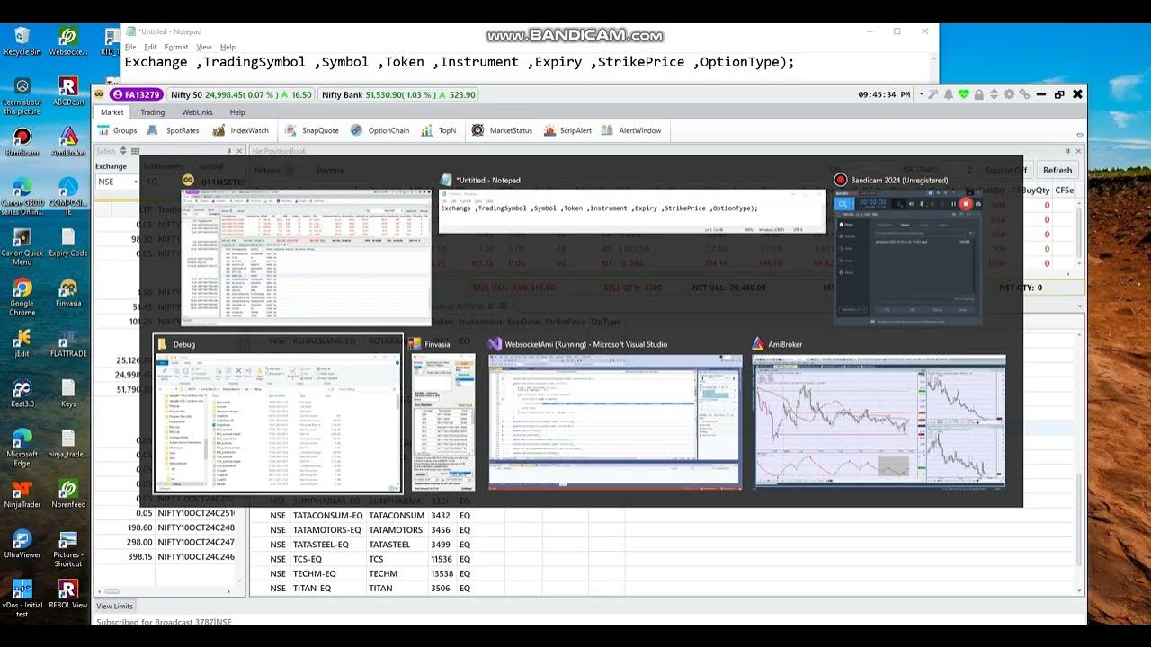 09. Data feed to Amibroker from Websocket - WebsocketAmifeed - Create Predefined Watchlist - YouTube
