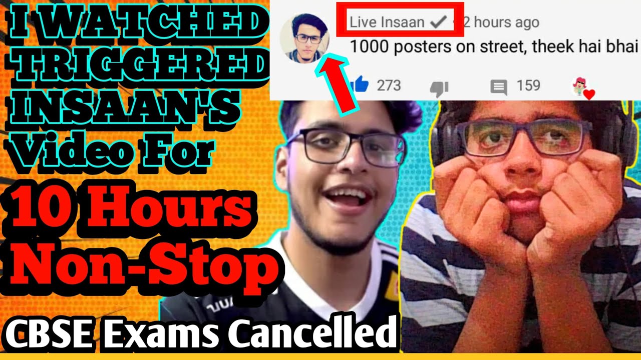 Watching @Triggered Insaan Latest Video For 10 Hours Non-Stop | 10 ...