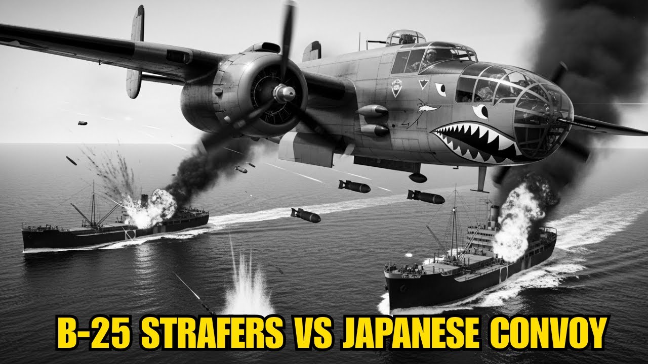 Japanese B25 Strafers MASSIVE Convoy Destruction in Minutes! - YouTube
