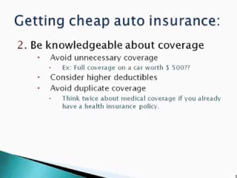 How to find cheap auto insurance online - YouTube