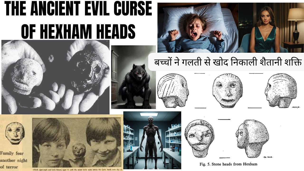 THE ANCIENT EVIL CURSE OF HEXHAM HEADS | बच्चों ने गलती से खोद निकाली ...