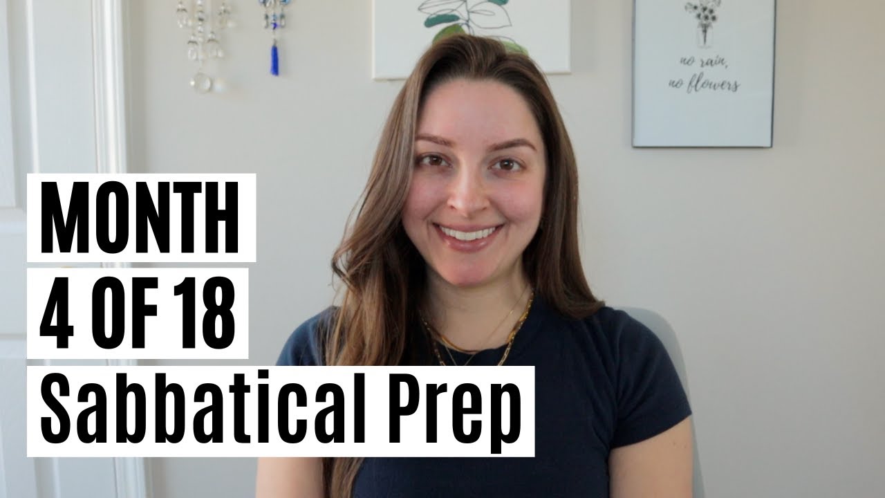 Month 4 of 18 | Sabbatical Prep Update | Addressing a comment, Business ...