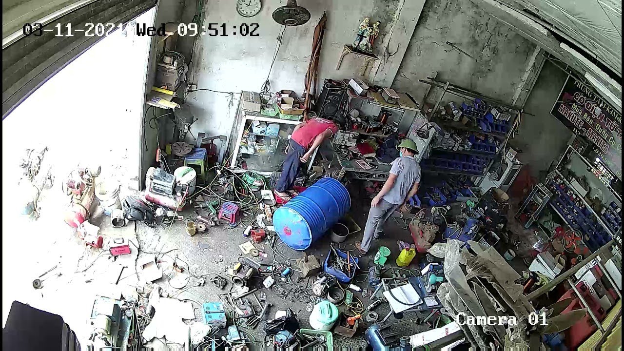 Worker Welding a Barrel Causes it to Explode into the Air || ViralHog ...