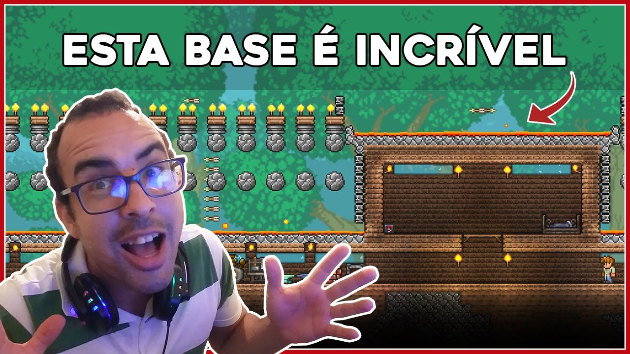COMO FAZER UMA BASE BEM PROTEGIDA E COM FARM NO TERRARIA - YouTube