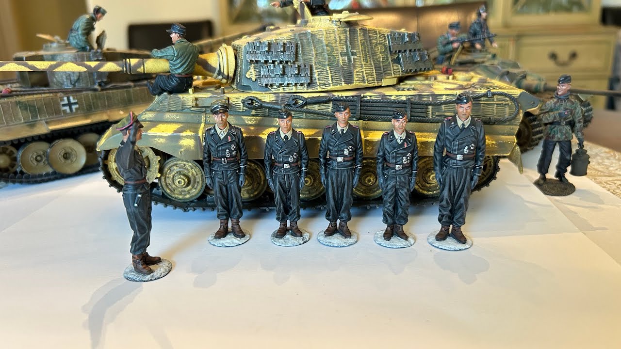 WAR PARK MINIATURES 1/30 WWII PANZER TANK CREW TOY SOLDERS REVIEW - YouTube
