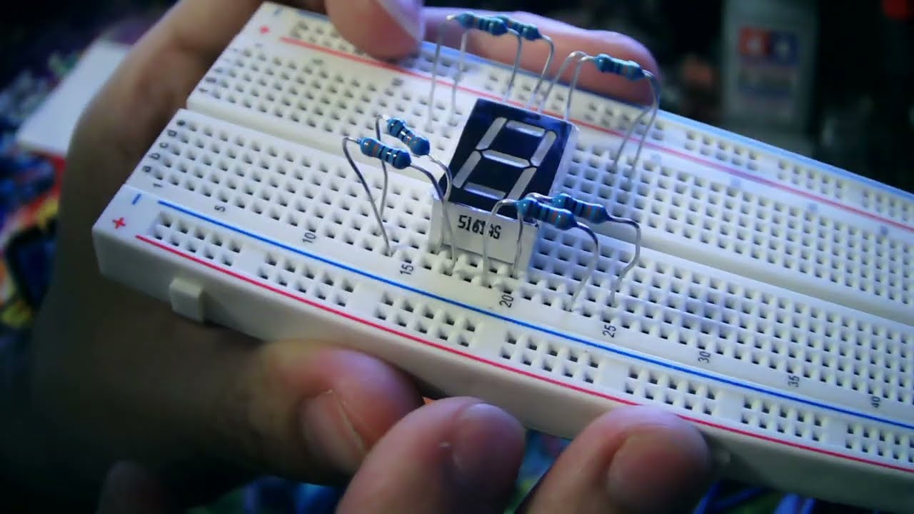 Asmr Arduino Programming 1 Digit 7 Segment Display Project Youtube