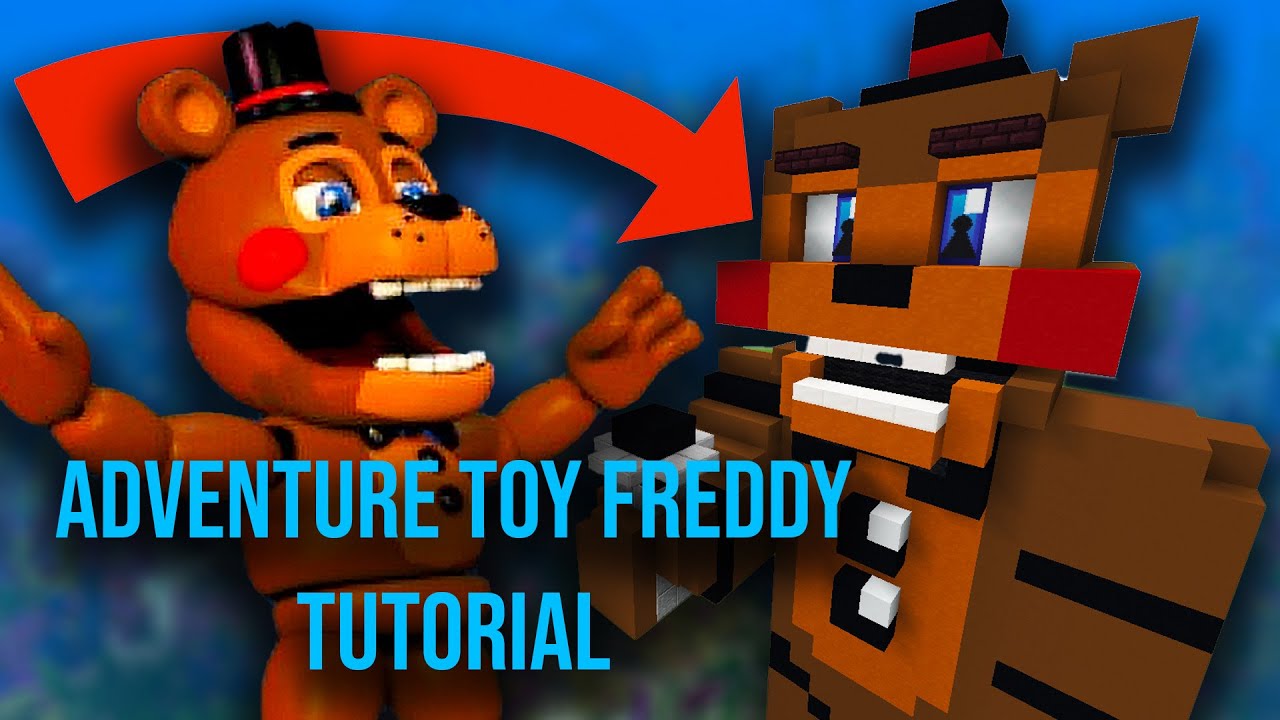 Minecraft Tutorial: Adventure Toy Freddy Statue (FNAF World) - YouTube