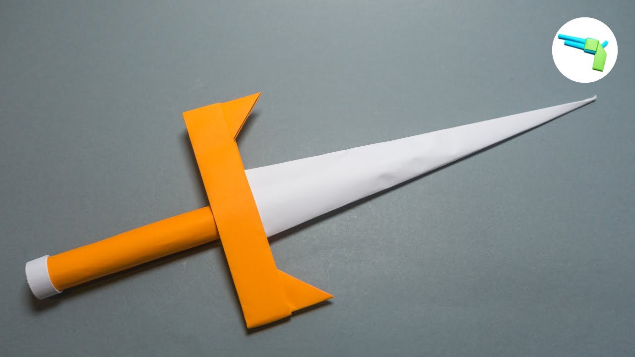 Papier Schwert basteln | Papier Ritter Schwert für Kinder | Papier ...