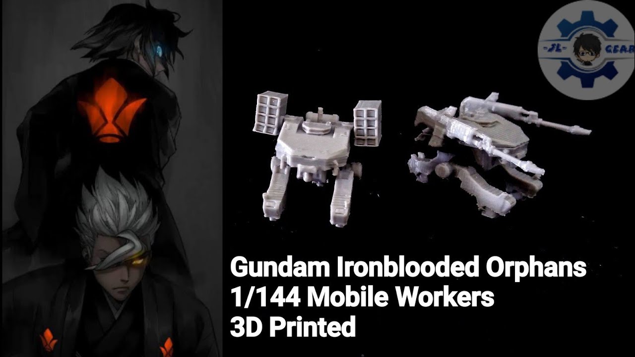 Gundam IBO 1/144 Mobile Worker | 3D Print - YouTube