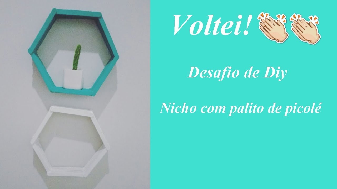 DIY - NICHO COM PALITO DE PICOLÉ - YouTube