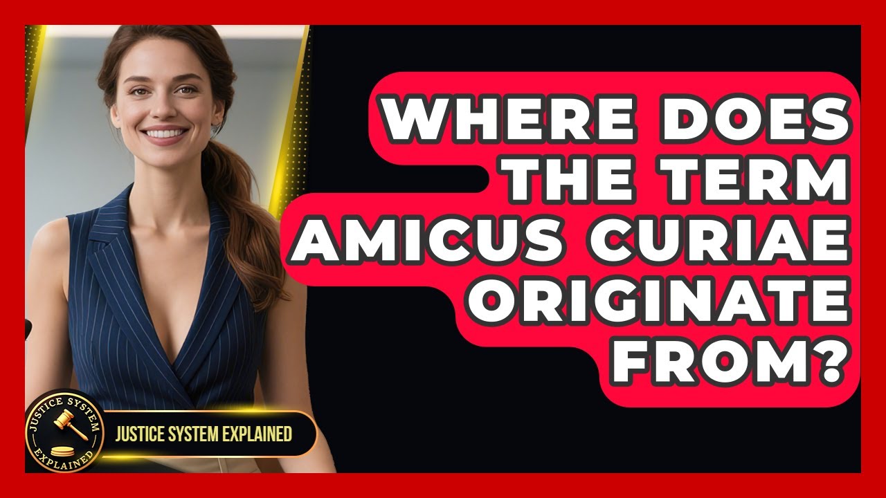 Where Does the Term Amicus Curiae Originate From? - Justice System ...
