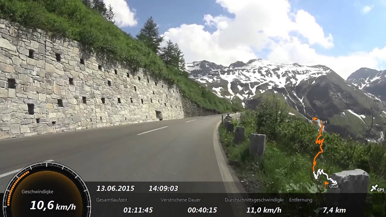 Virtual Bike Tour Großglockner - YouTube