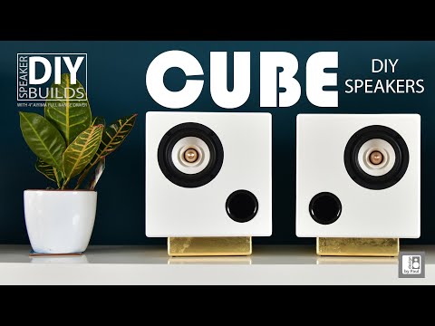 Cube Speakers DIY speaker Build.  Contemporary speakers. 4\