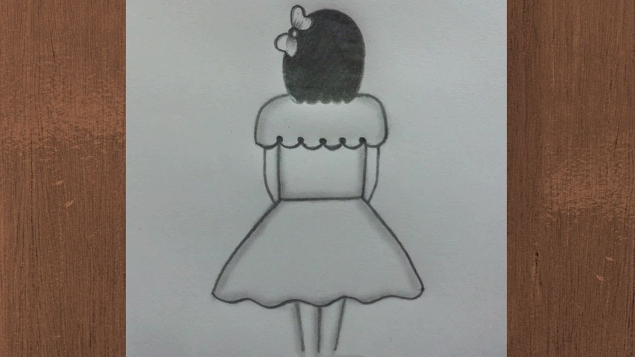 EP-1👩HOW TO DRAW A GIRL BACK SIDE👩EASY DRAWING👍 - YouTube