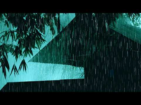 Relax With Heavy Rain, Thunder & Wind On Tin Roof | Cure Insomnia & Find Peaceful Sleep Tonight