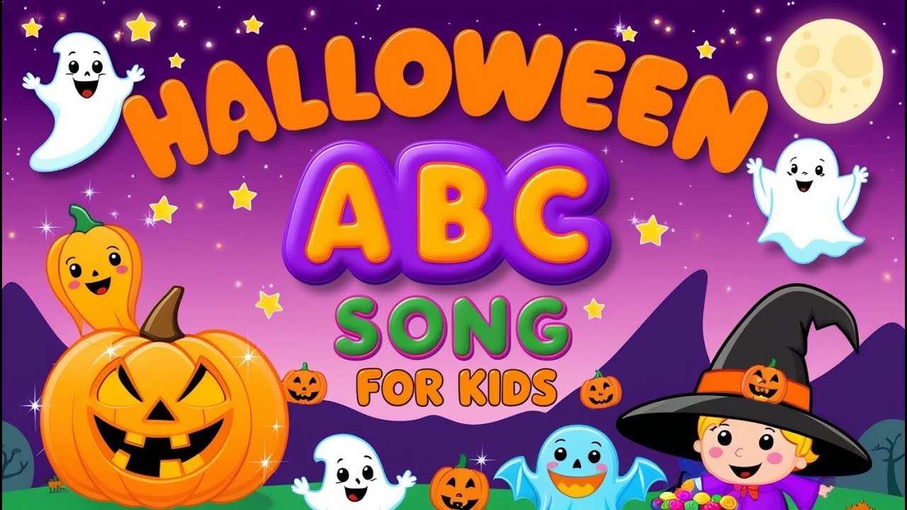 🎃 Halloween ABC Song for Kids | Learn Alphabet with Spooky Fun ...