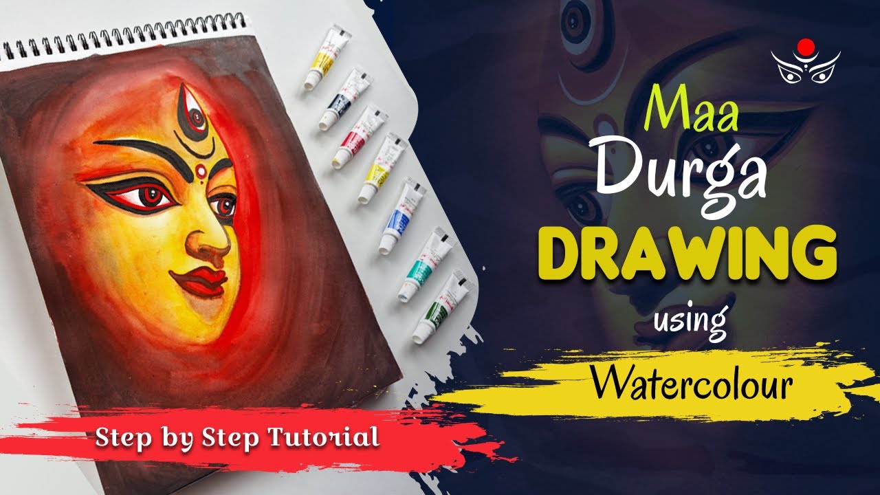 Ma Durga Drawing | Easy Devi Drawing | How to Draw Maa Durga | Maa ...